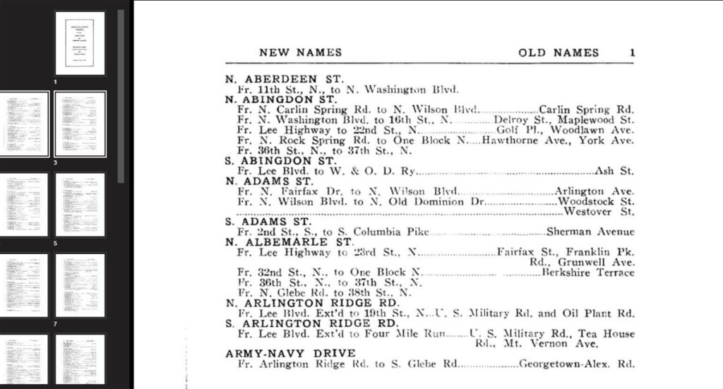 Do You Know What Your Street Used To Be Named? - Arlington Public Library